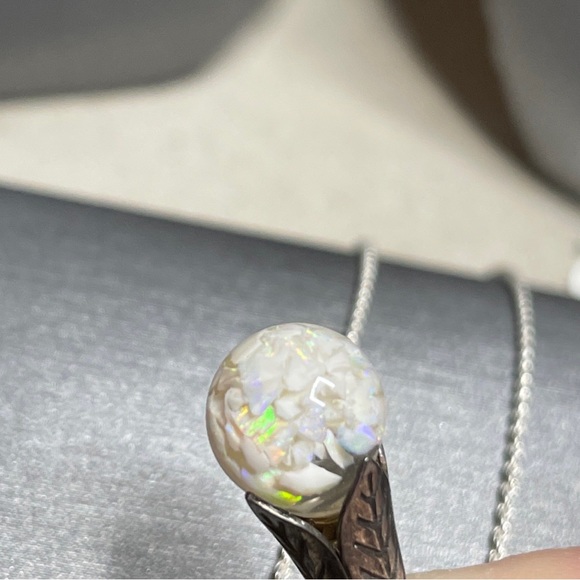 Estate | Jewelry | Floating Opal In Sterling Silver On A 2 Sterling ...
